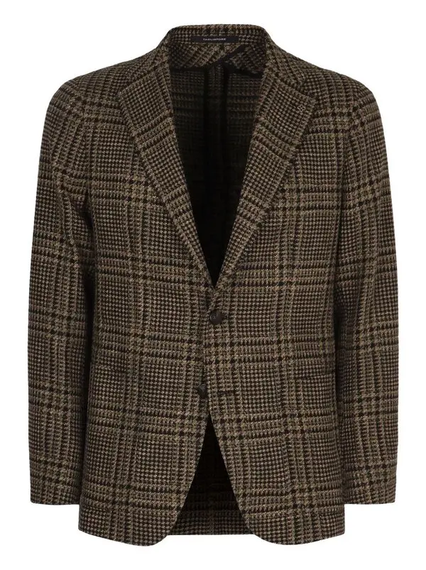 Tagliatore Tailored Plaid Blazer - Black