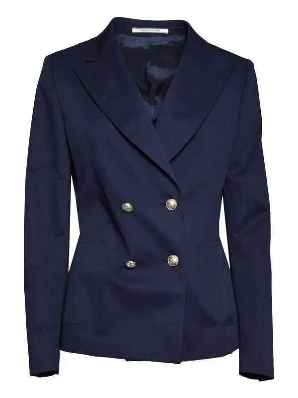 Tagliatore Double Breasted Blazer - Blu Navy