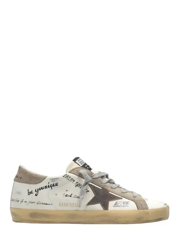 GOLDEN GOOSE Super-star Sneakers - White/beige
