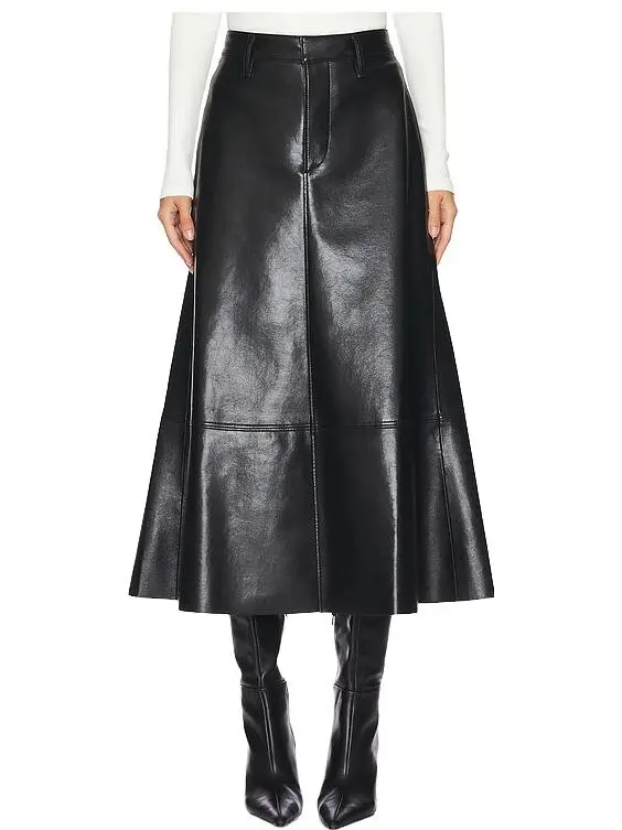 Citizens Of Humanity Cassia Faux Leather Skirt - Black