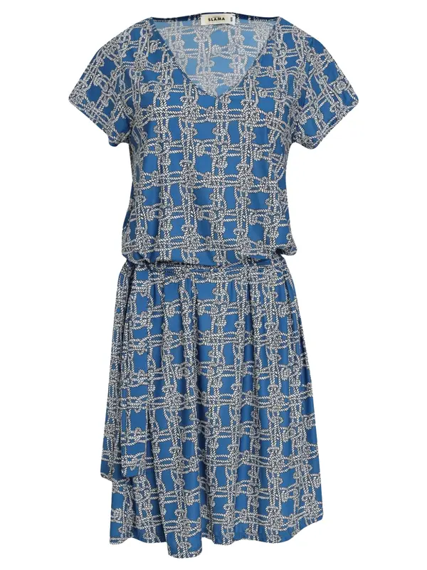 AMIR SLAMA Belted Dress - Blue