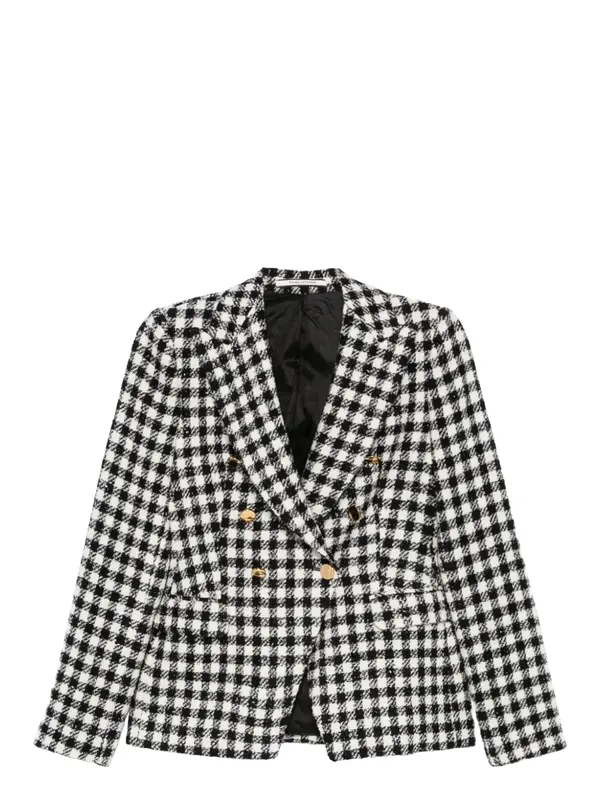 Tagliatore Alicya Houndstooth Jacket - Black