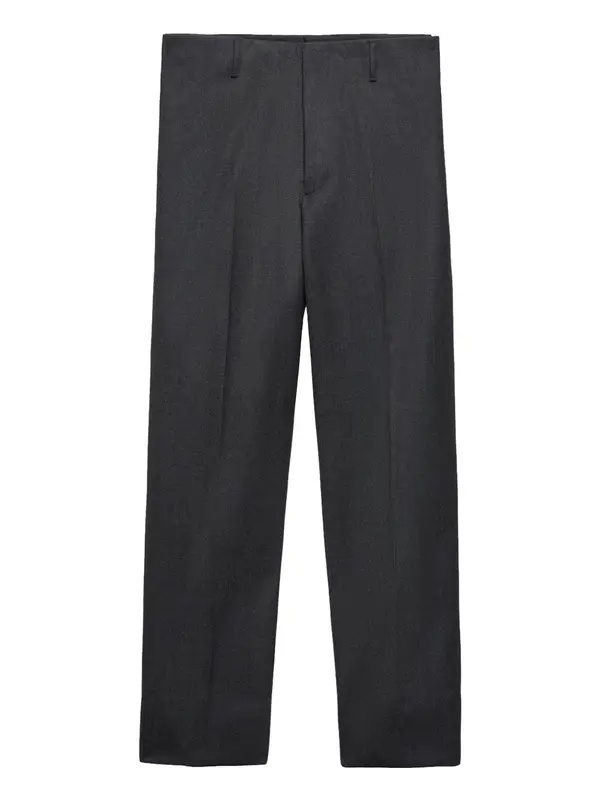 Prada Tailored Wool Trousers - Grey
