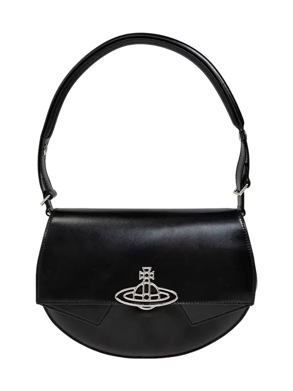 VIVIENNE WESTWOOD Orb-print Shoulder Bag - Black