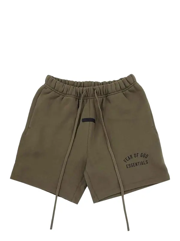 Fear Of God Logo-print Shorts - Green