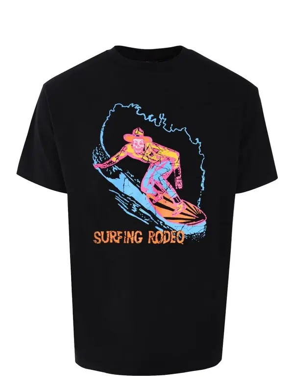MAUNA KEA Surfing Rodeo T-shirt - Black