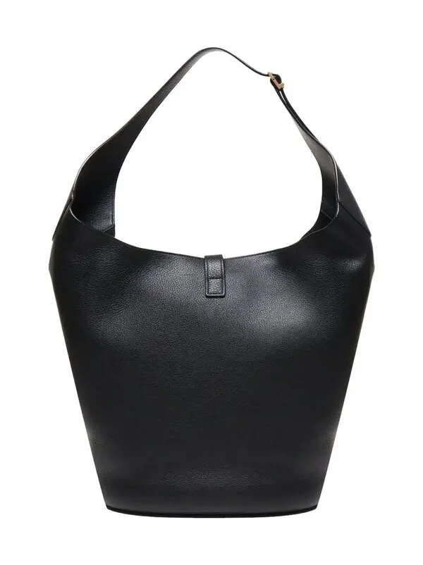 Saint Laurent Le 5 À 7 Leather Shoulder Bag - Black