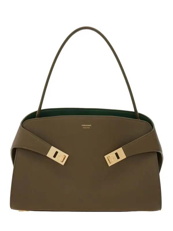FERRAGAMO Small Hug Shoulder Bag - Green