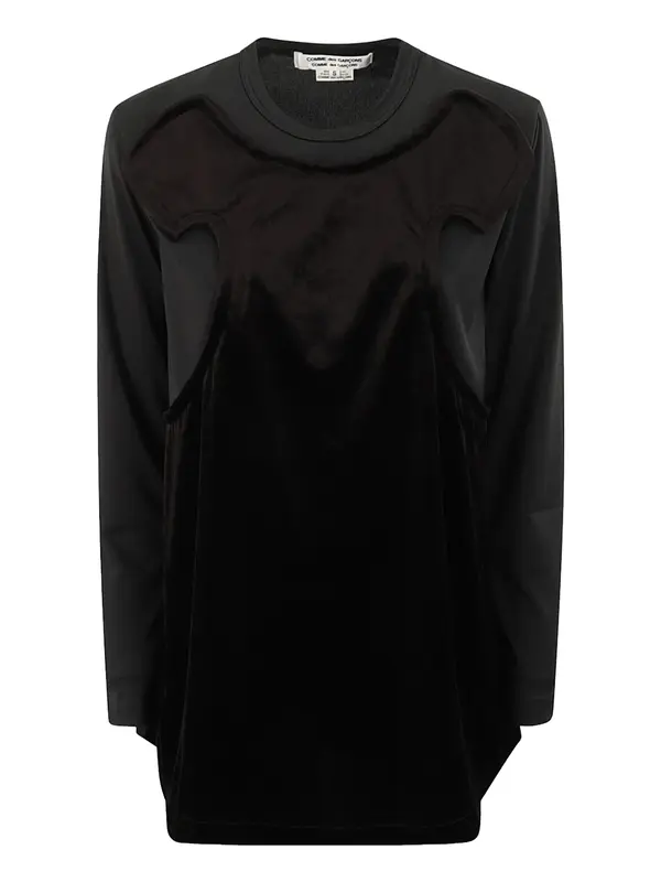 Comme Des Garçons X Poly Velveteen Top - Black