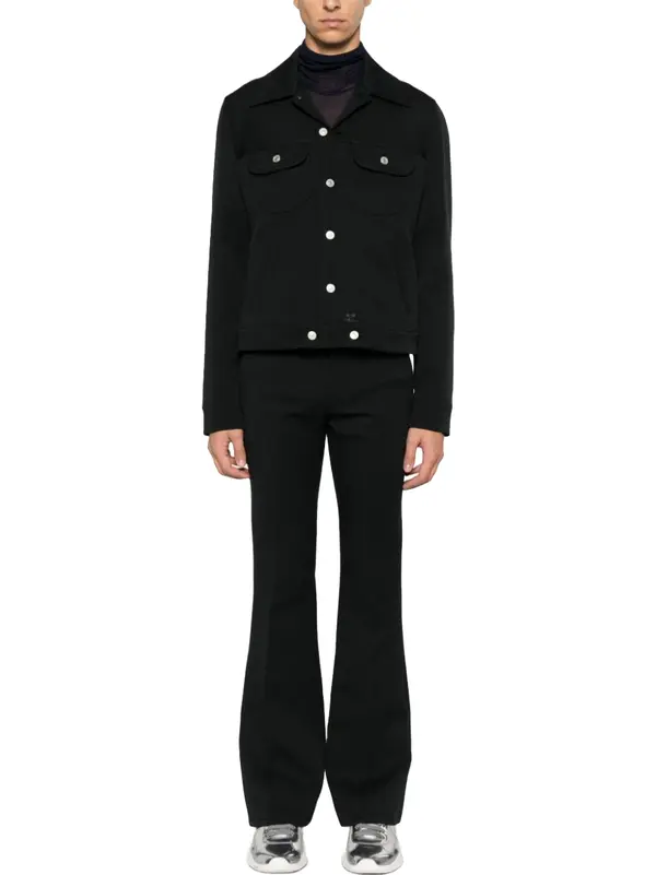 COURREGES Twill Trucker Jacket - Black