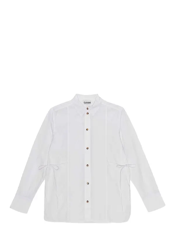 GANNI Poplin Shirt - White