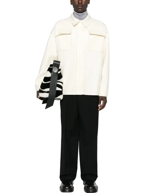 JIL SANDER Felted Shirt - Neutrals