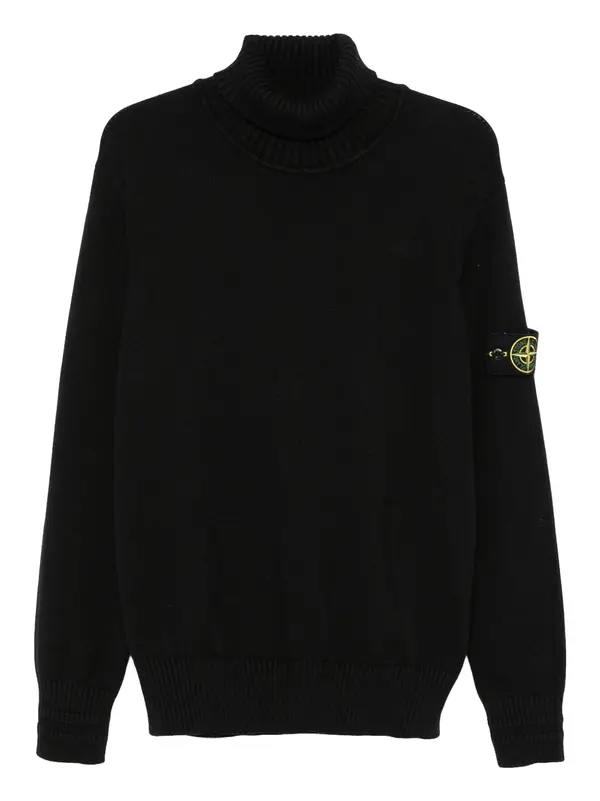 Stone Island Compass-badge Sweater - Black