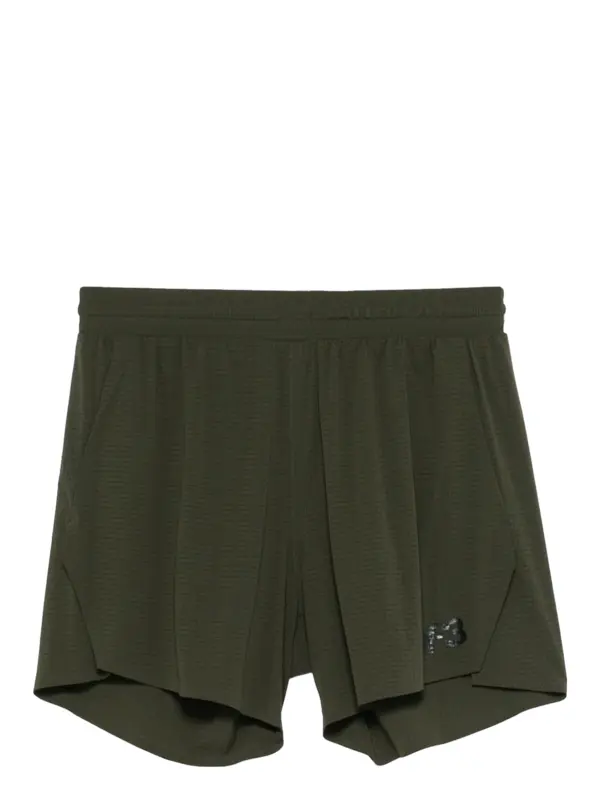 Y3 Perforated-design Shorts - Green