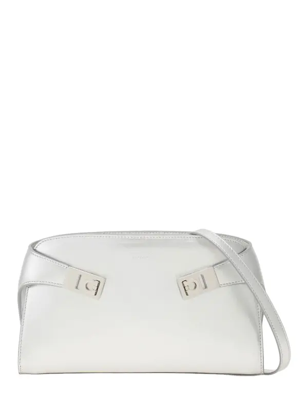 FERRAGAMO Hug Crossbody Bag - Silver