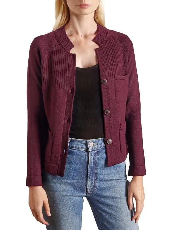 OYUN Shrunken Merino Wool Jacket - Merlot