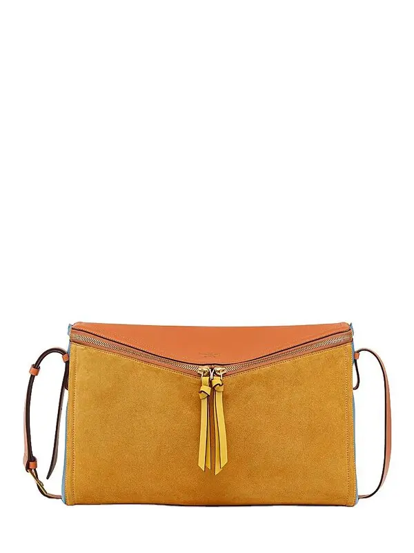 Mcm Diamant 3d Leather Large Shoulder Bag - Multi