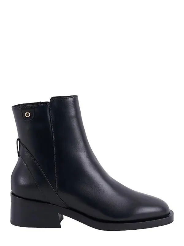 STINAA.J Charlotte Zip Up Ankle Booties - Black