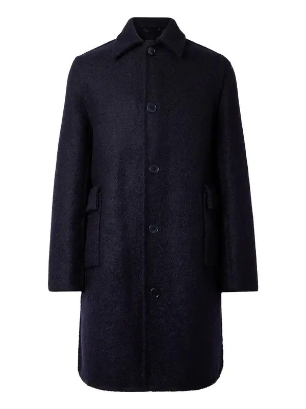 Givenchy Double-faced Wool-blend Coat - Blue