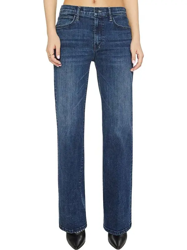 MOTHER Lil Kick It High-waist Straight-leg Jeans - I Put A Spell On You