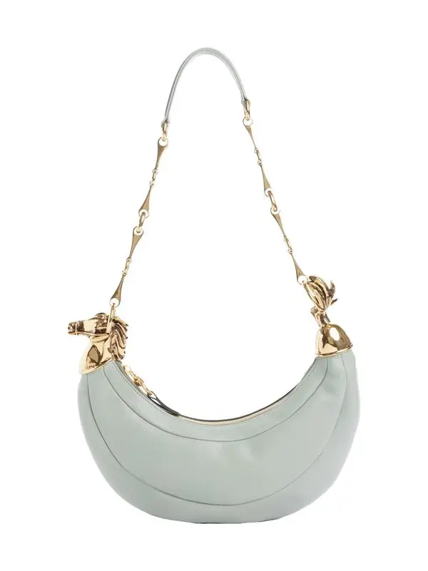Chloé Chain Horse Leather Hobo Bag - Bluish Green