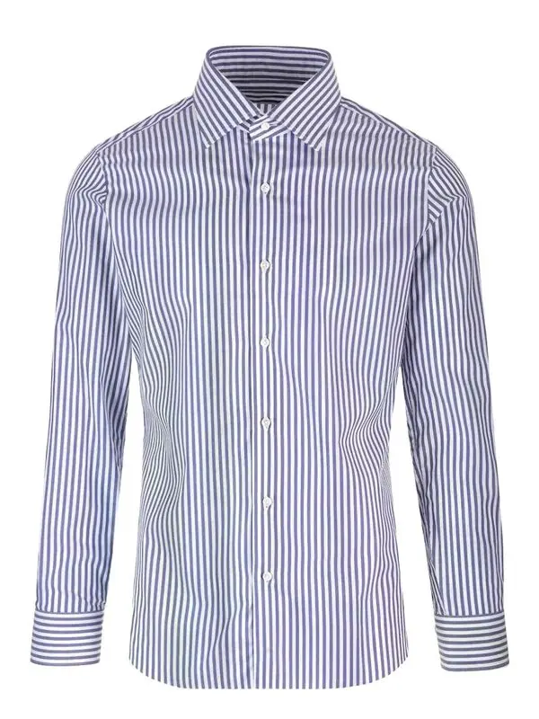 BARBA NAPOLI Striped Shirt - Blue