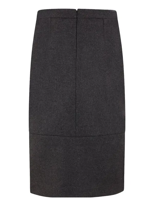 Plan C Sequin-embellished Midi Skirt - Grey
