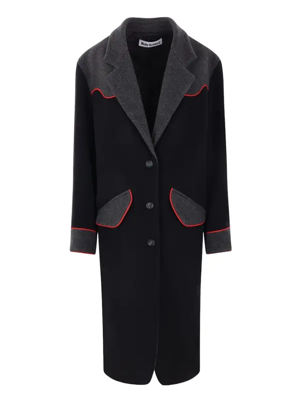 MOLLY GODDARD Charlie Coat - Black