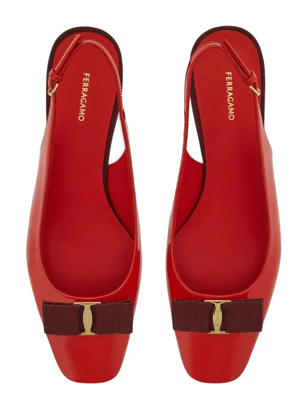 FERRAGAMO 30mm Vara Slingback Pumps - Red