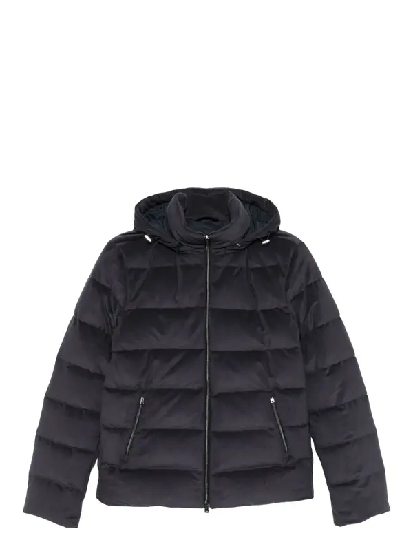 Herno Corduroy Padded Jacket - Blue