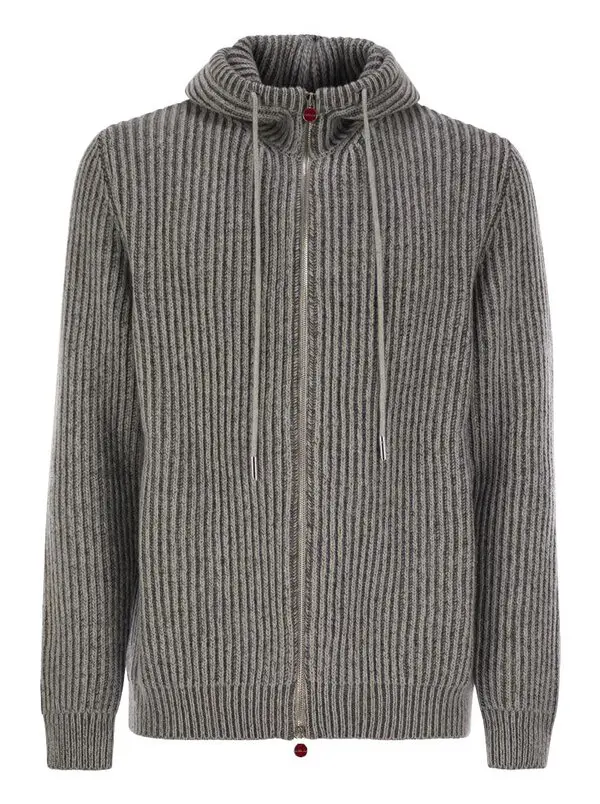 Kiton Plush Cut Cashmere Jacket - Grey