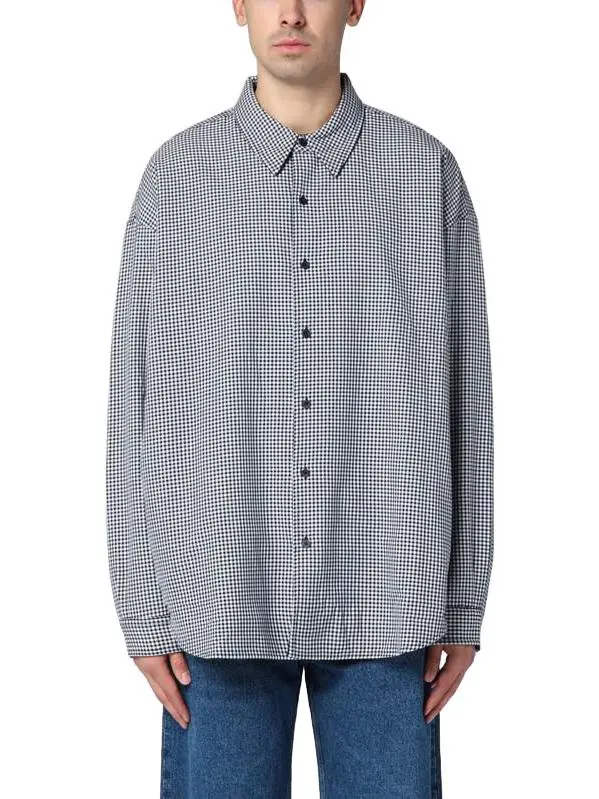 NEW AMSTERDAM SURF ASSOCIATION Blend Checked Shirt - Black