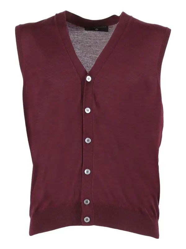PHI FDL Knitted Vest - Red