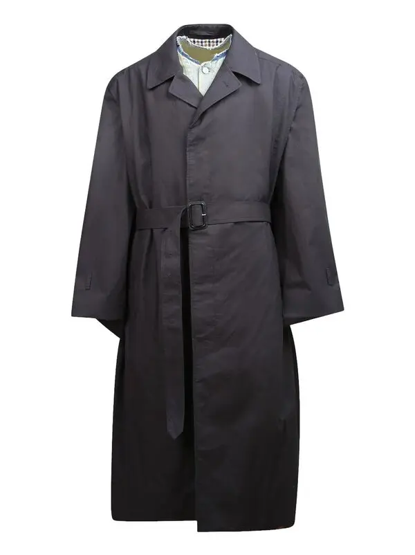 MAISON MARGIELA Classic Trench Coat - Black