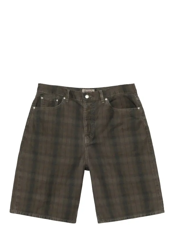StÜssy Big Ol' Canvas Plaid Short - Olive