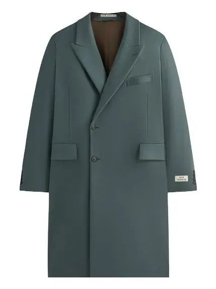 Kith 101 X Auralee Melton Chesterfield Coat - Balsam Green