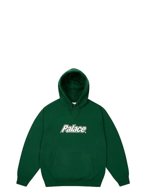 PALACE Border Logo Hood - Racey Green