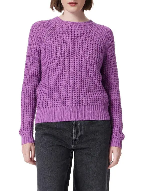 DO BY DEE OCLEPPO Waffle Knit Crewneck Sweater - Violet