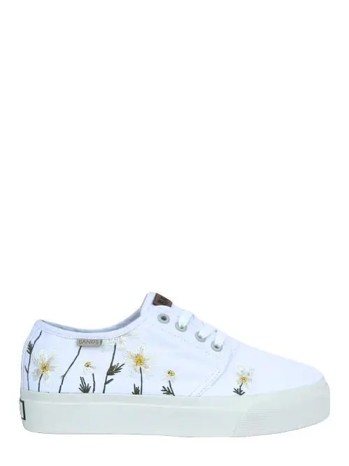 BANGS SHOES Daisy Dreams Platform Low Top Sneakers - White