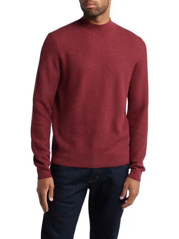 BOSS Derano Virgin Wool-blend Sweater - Dark Red