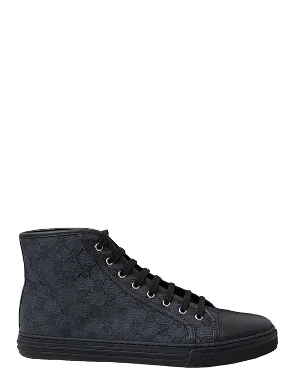 Gucci Gg High Top Sneakers - Lead/black