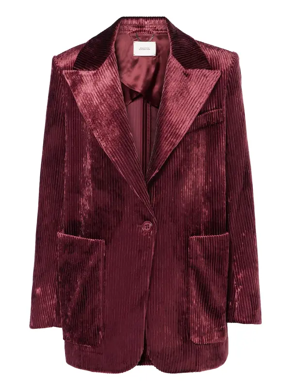 Dorothee Schumacher Oversized Corduroy Blazer - Burgundy