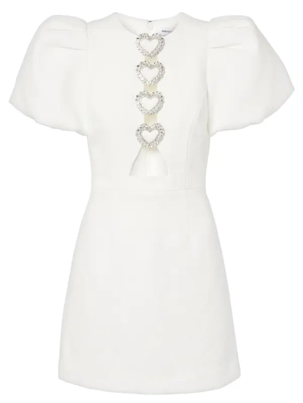 Rebecca Vallance Alicia Embellished Minidress - White