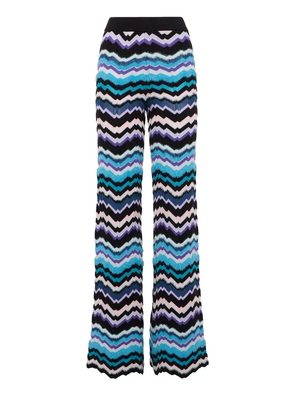Missoni Zig Zag High-rise Flared Pants - Multicoloured