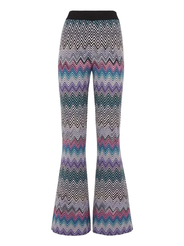 Missoni Zig Zag Flared Pants - Multicoloured