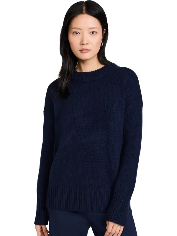 LA LIGNE Solid Marin Sweater - Navy
