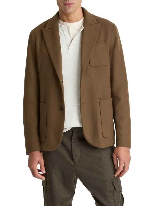 Vince Splittable Wool-blend Sport Coat - Dark Roast