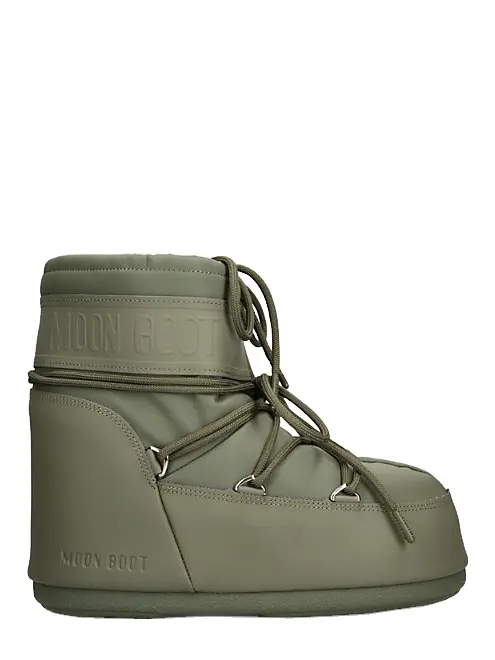 Moon Boot Icon Low Lace-up Boots - Khaki