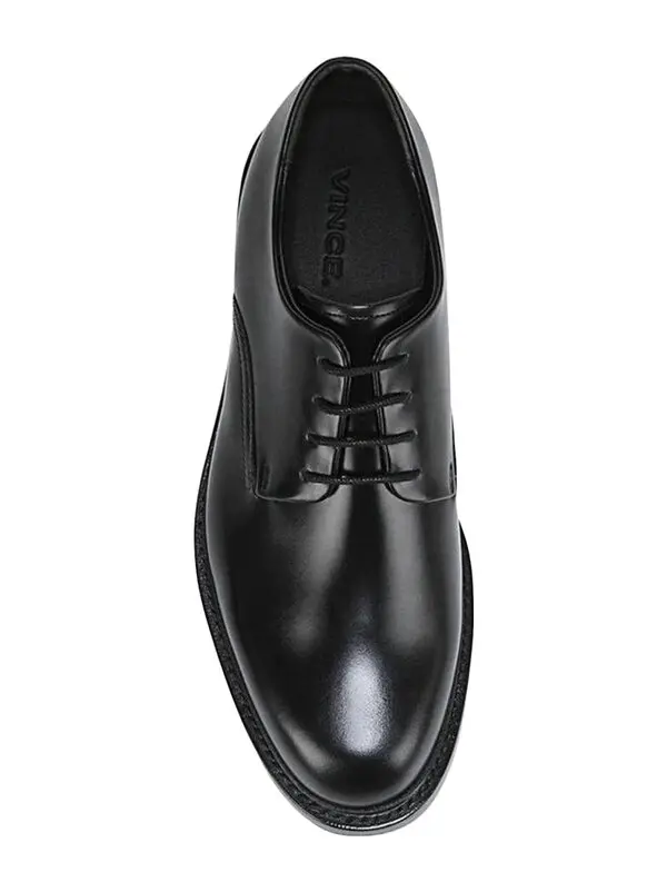 Vince Davies Suede Derby Shoes - Black