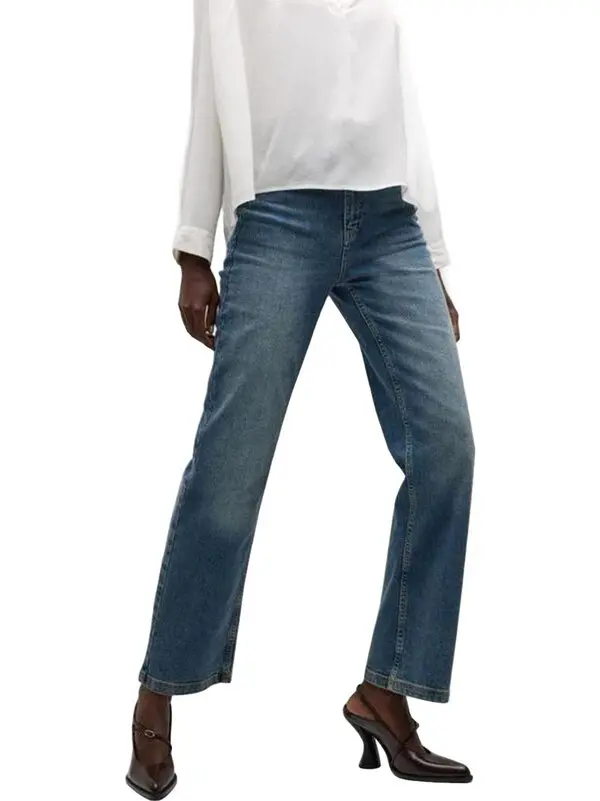 Vanessa Bruno Og Benito High-rise Straight Jeans - Bleu Gris